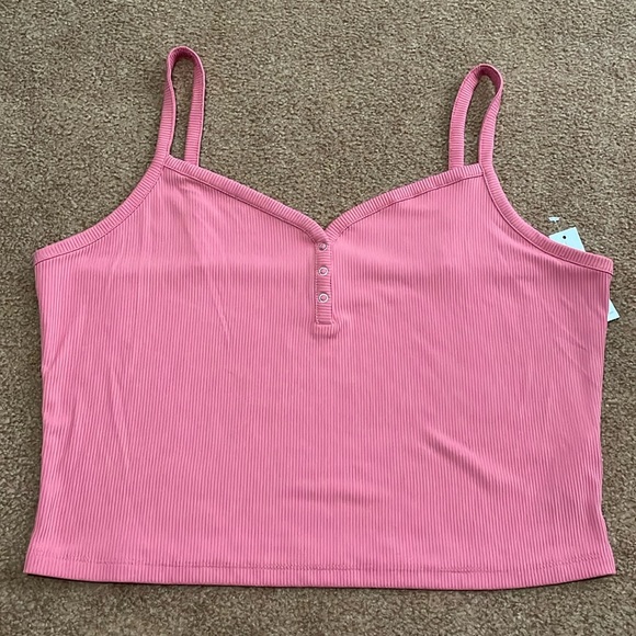 No Boundaries | Tops | No Boundaries Pink Plume Snap Henley Cami Tank ...